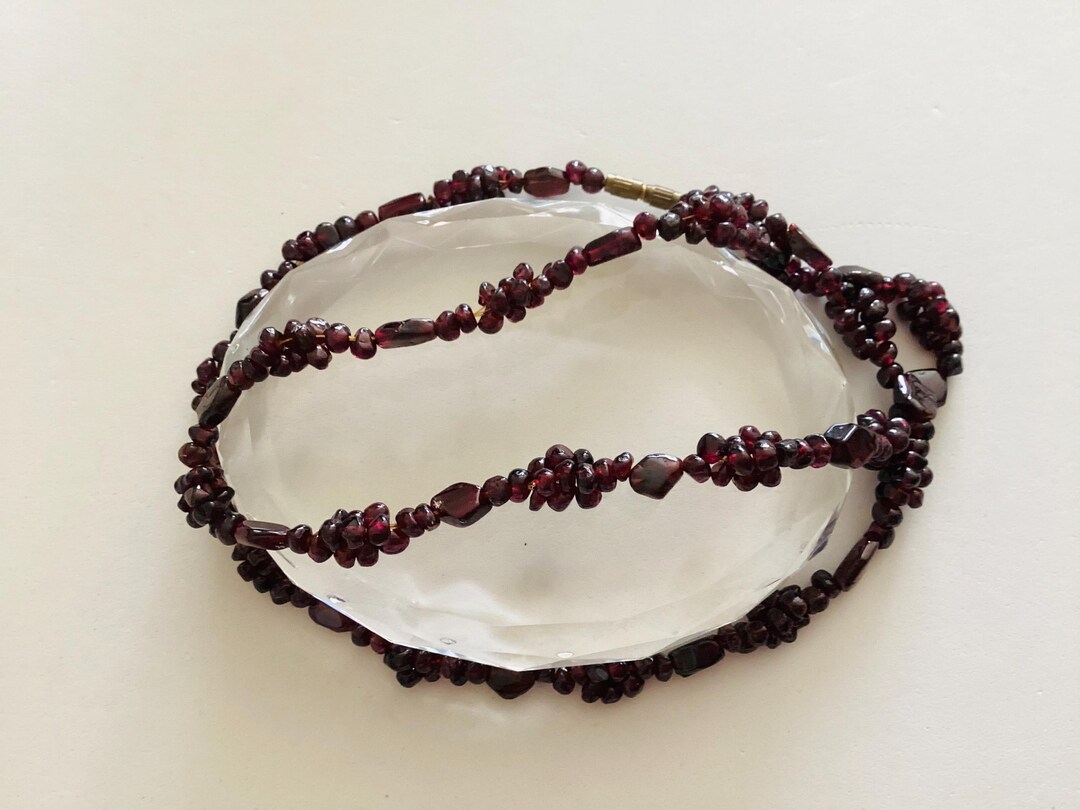 Vintage Czech Luscious Garment Grape Cluster Necklace - Etsy