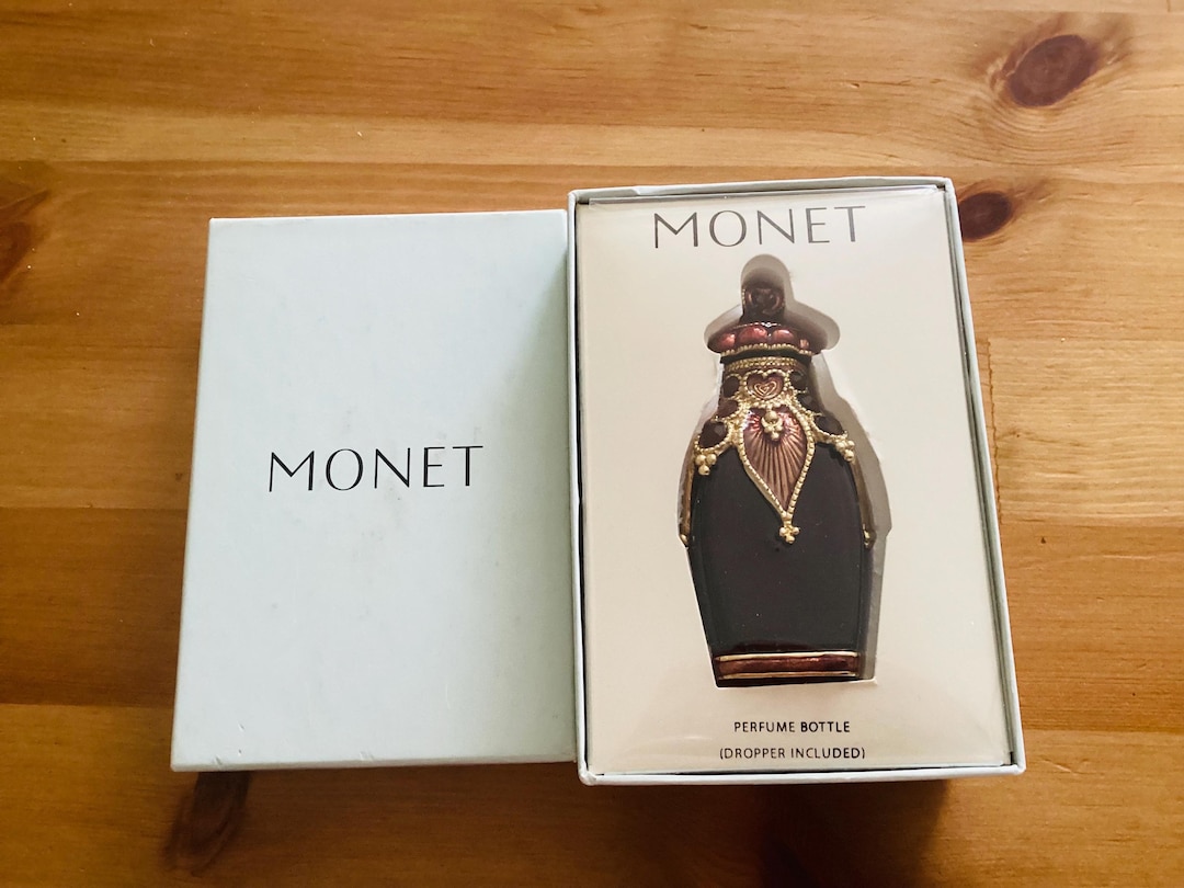 Vintage Monet Purple Taj Mahal Perfume Bottle New in Box - Etsy