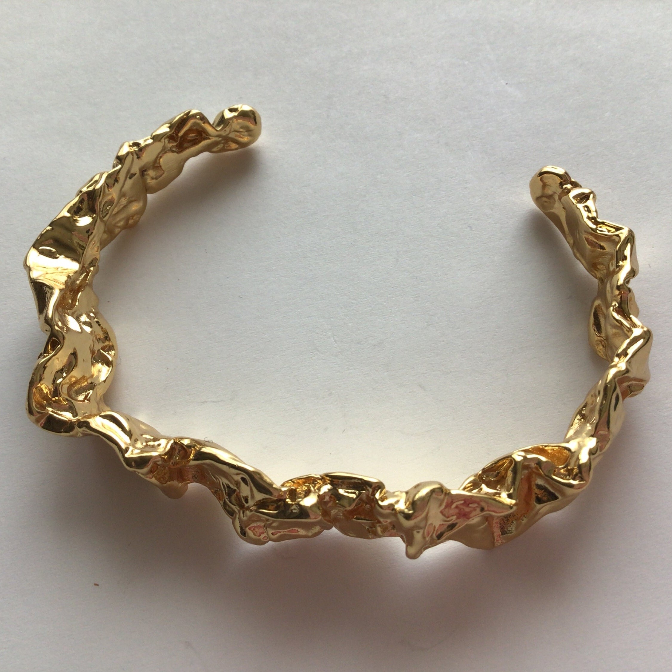 Amber Sceats 24k gold plated Emery Cuff Bracelet gold. New