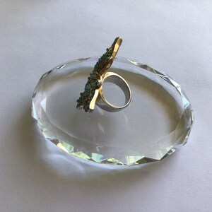 Linda Levinson Vintage Gorgeous Butterflies Ring.gold Plated,turquoise ...