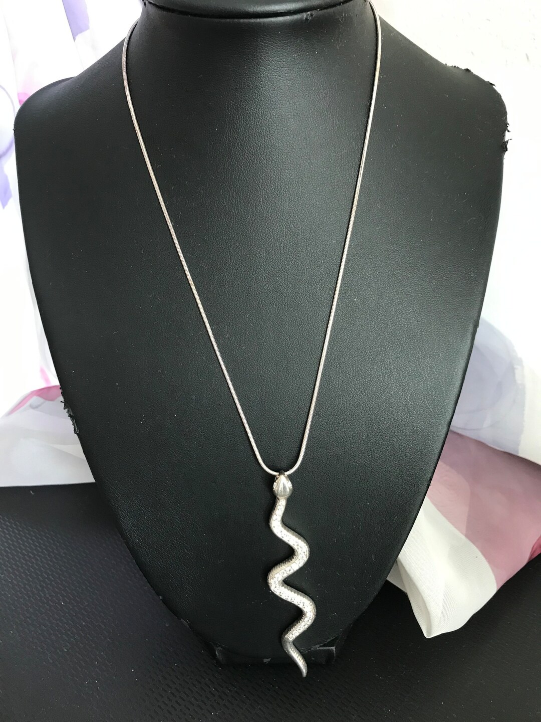 Vintage Snake Necklace.925silver.cz.excellent Vintage Condition. - Etsy