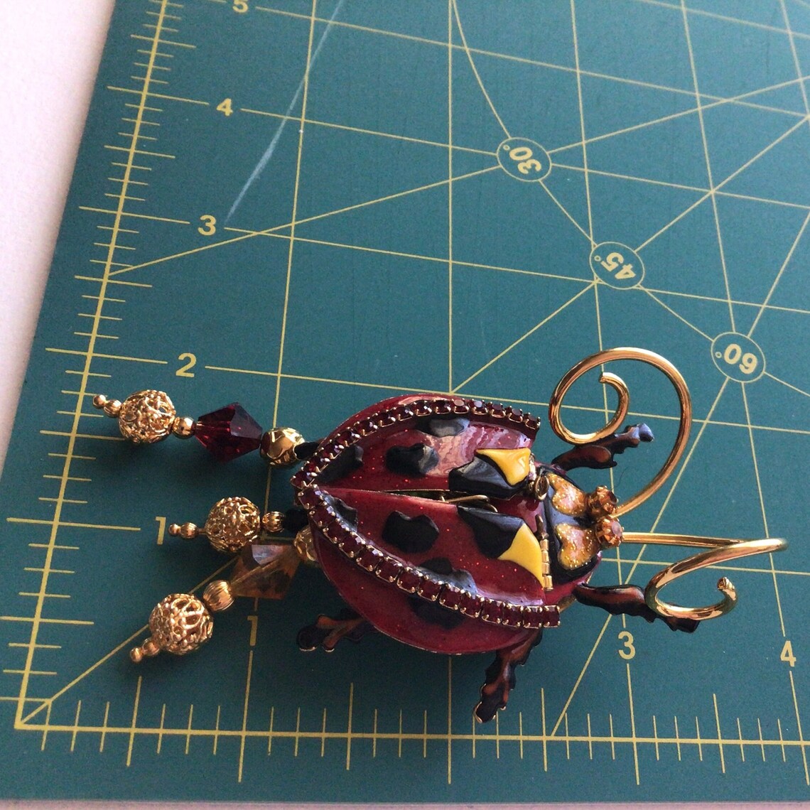 Lunch at the Ritz Vintage Brooch/pendant.gorgeous Ladybug.gold - Etsy
