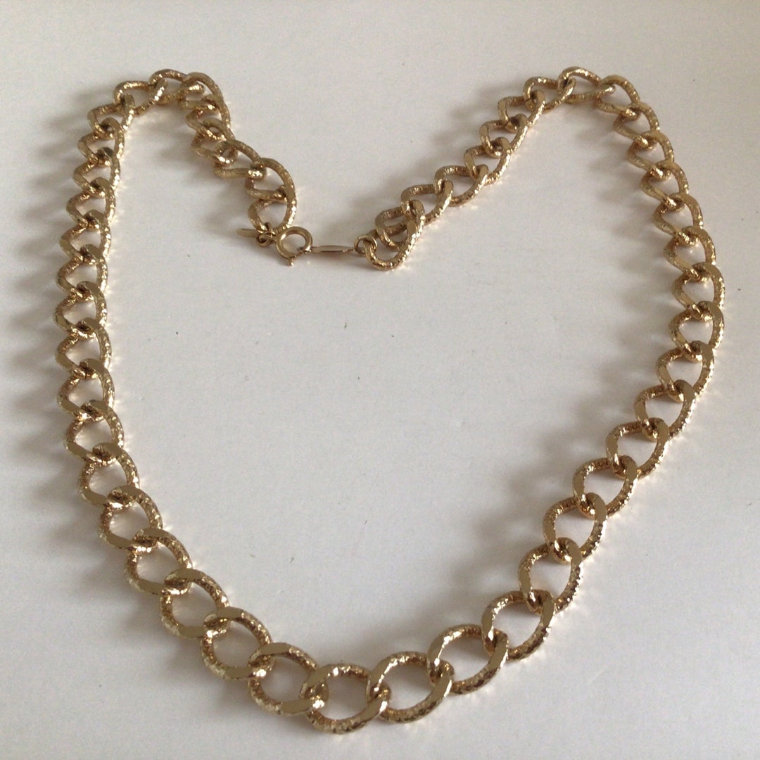 Vintage Sarah Coventry Gold Tone Chain Necklace, 24” - Etsy