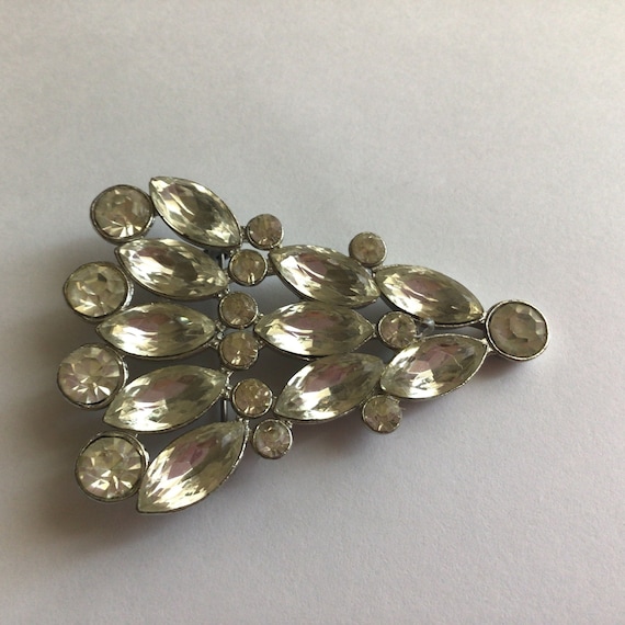Antique Rare Brooch..Clear Austria Crystal.Made in Au… - Gem