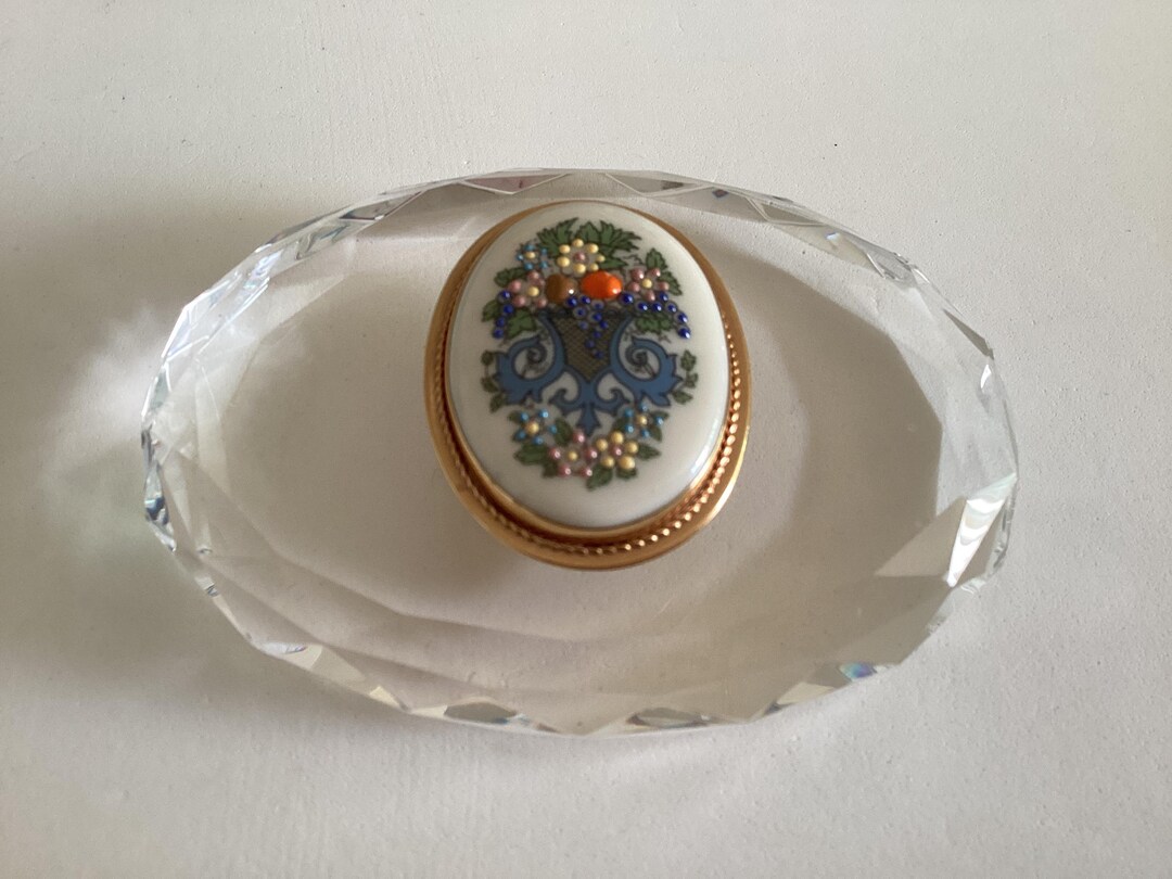 Vintage Oval Porcelain Lenox Hand Painted Urn Brooch/ Pendant 1/20k GF ...