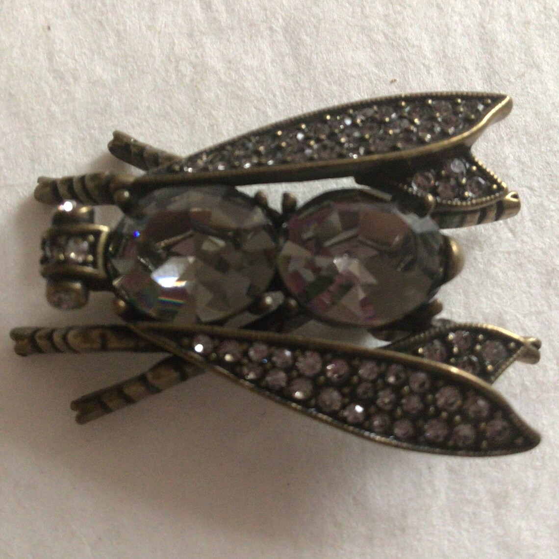 Vintage Bug Brooch: Bronze Rhinestone Swarovski Crystal, Signed UTC - Etsy