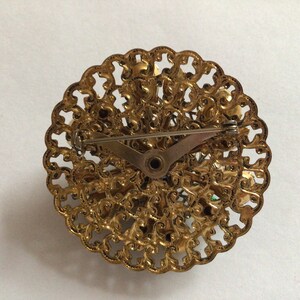 Victorian.1940s Antique Gold tone Pin Measuring 2wide.great Open ...