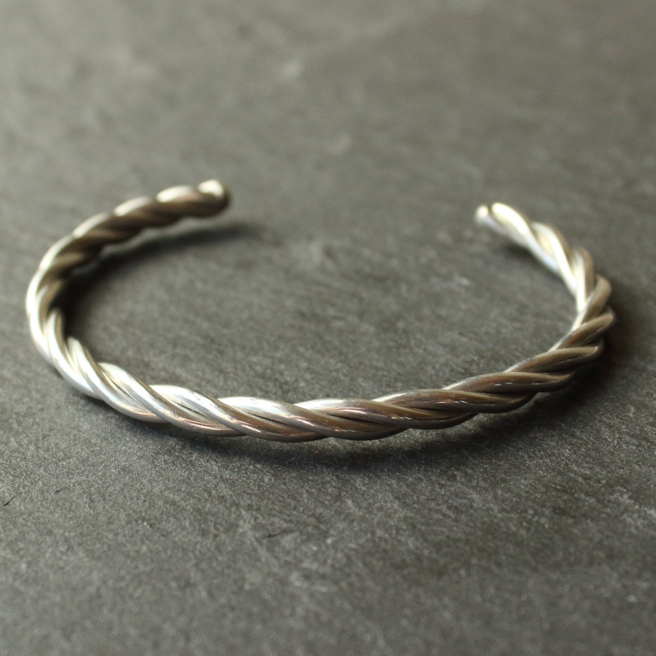 SUZU × SILVER [twist Tin Bangle] Braid Bracelet Woman Personalize Gift ...
