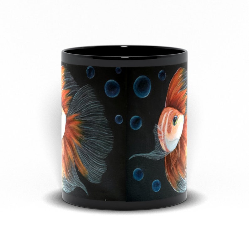 Betta Fish Coffee Mug, Siamese Fighting Fish, Fish Gift, Betta Lover ...