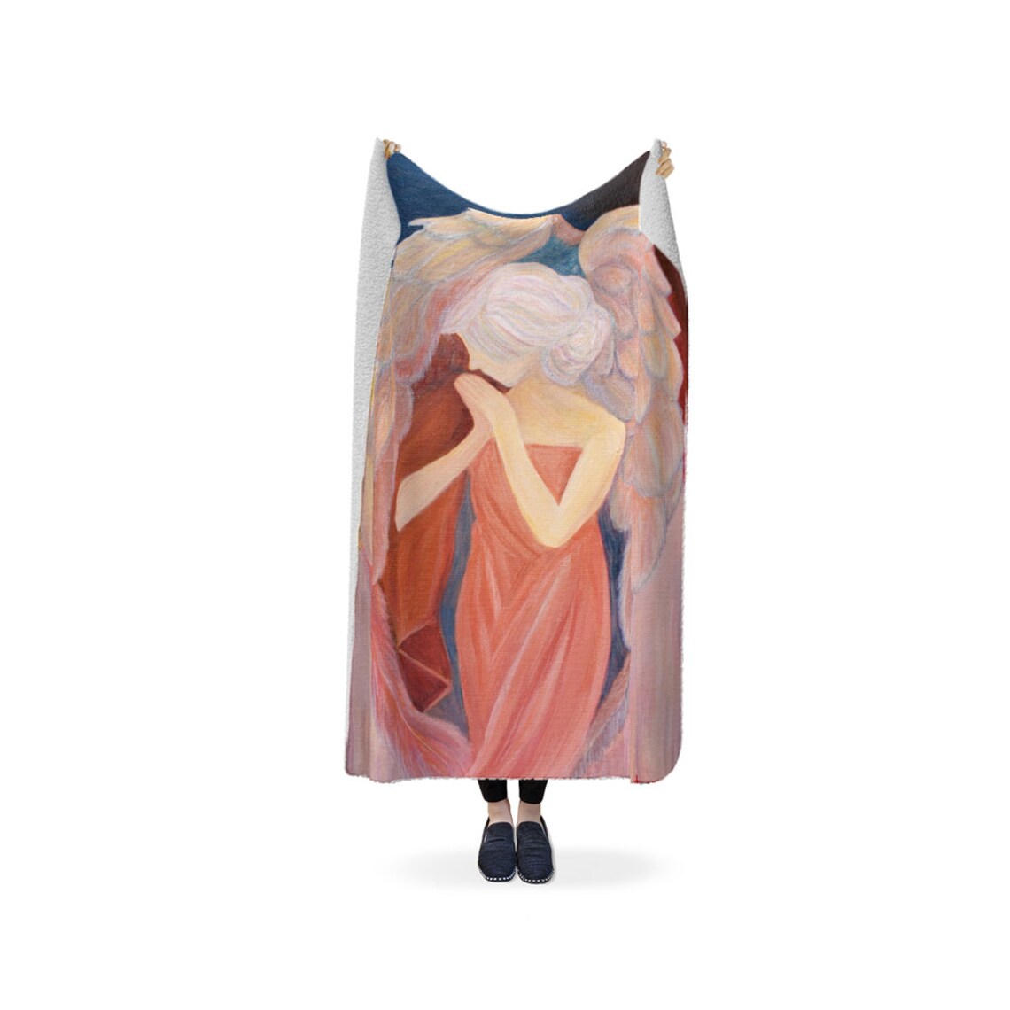 Angel Fleece Sherpa Blanket Guardian Angel Blanket Angel - Etsy
