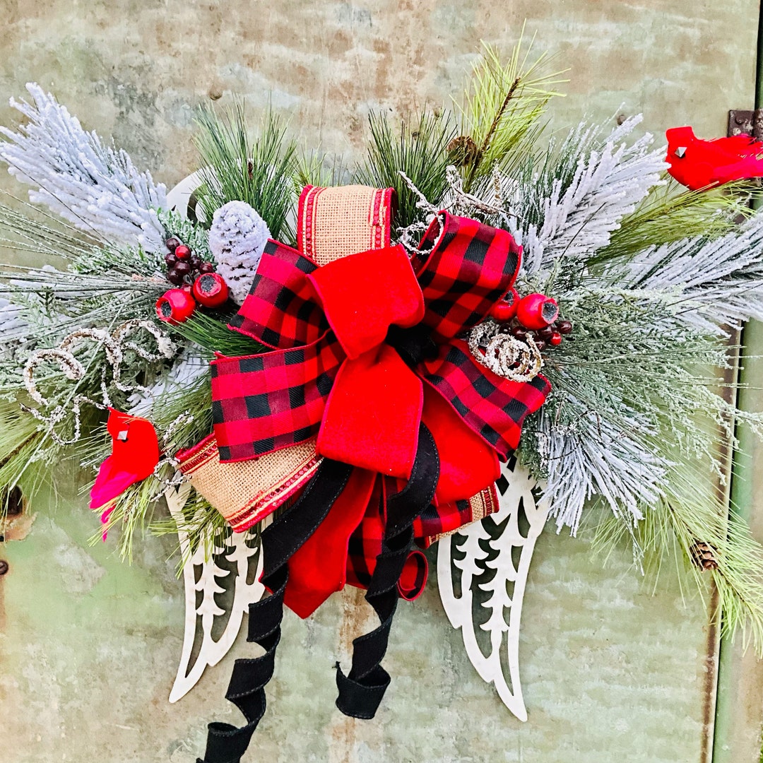 Memorial Metal Angel Wings Wall Decor, Remembrance Gift, Angel Wing Art ...