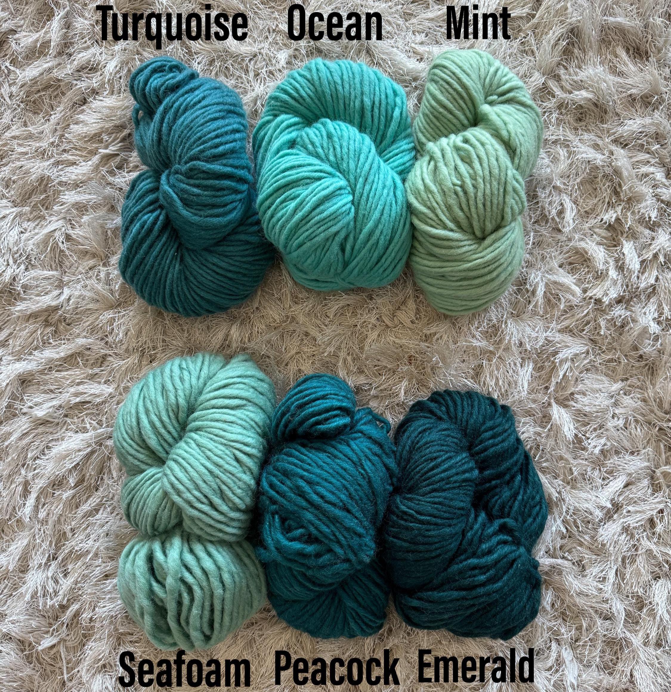 200gm Super Bulky Wool Yarn | Pencil Roving | for Weaving Knitting ...
