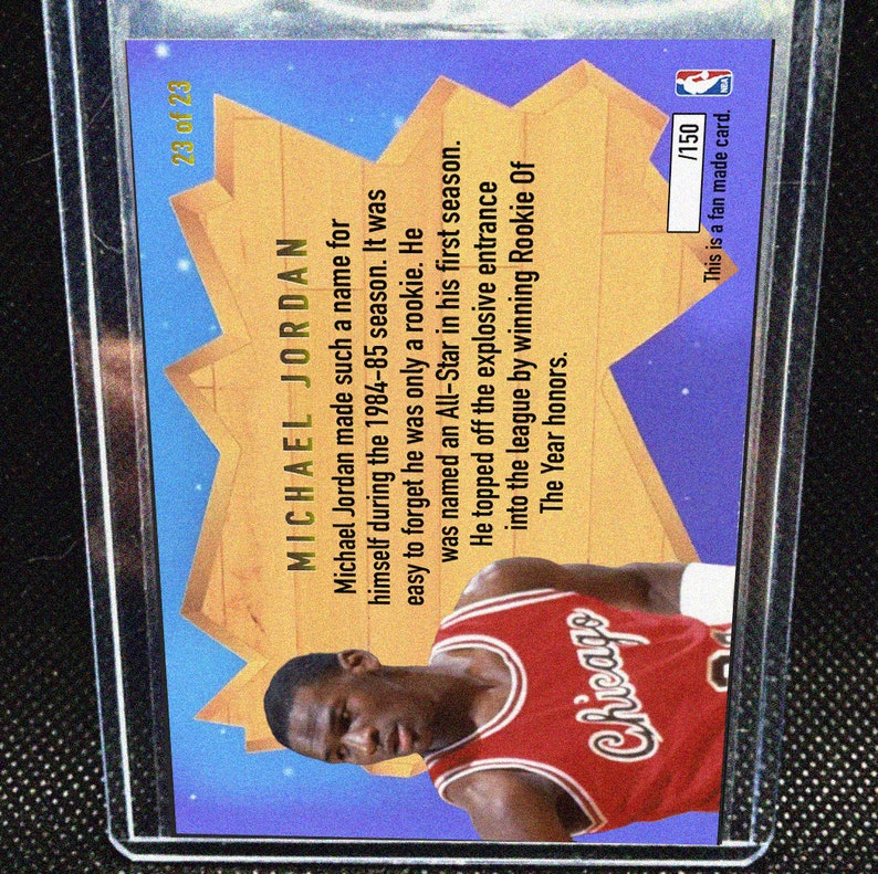 New Fan Made Michael Jordan Insert all Rookie - Etsy