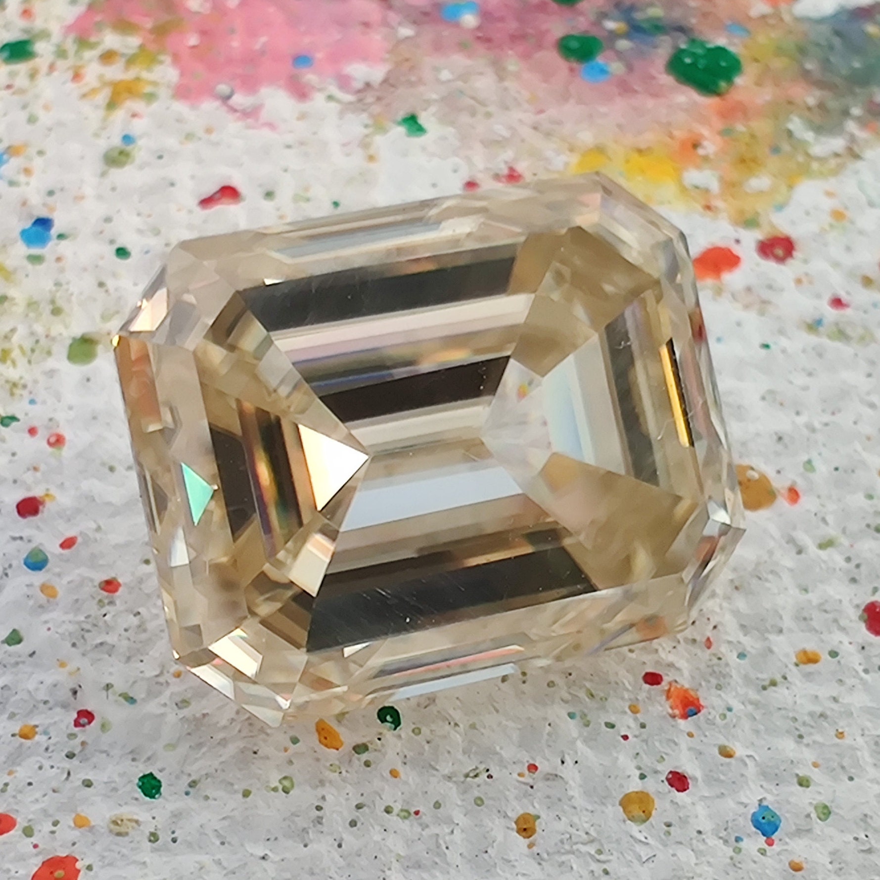 Off White Color 0.50 Ct To 5.00 Ct Emerald Cut Loose | Etsy
