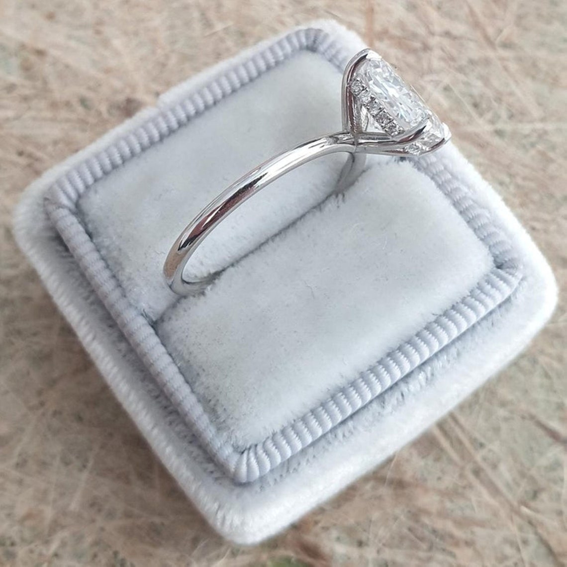 Solitaire Moissanite Ring 3 Ct Moissanite Engagement Ring - Etsy