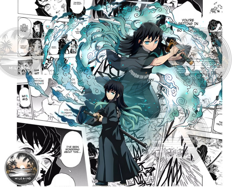 Demon Slayer Muichiro Tokito PNG Design for 20oz and 40oz Tumblers - Etsy