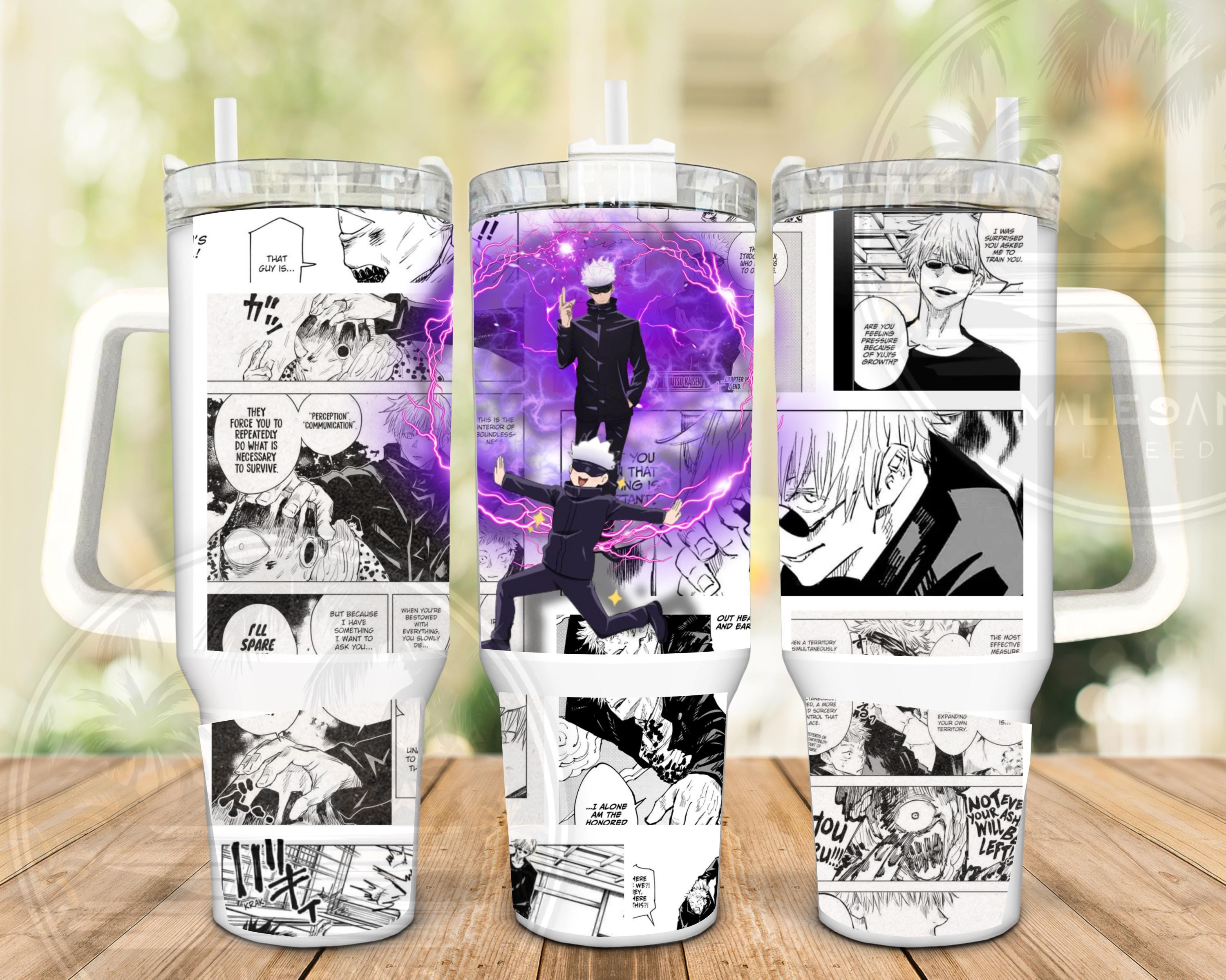 40oz Satoru Gojo Tumbler Wrap PNG - Etsy