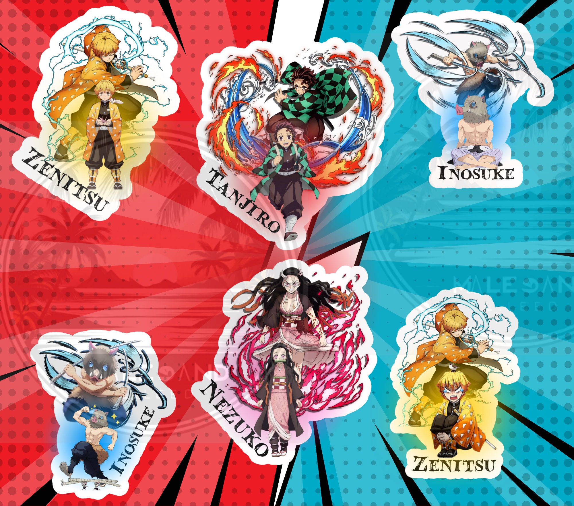 Demon Slayer Tumbler Wrap Bundle - Etsy