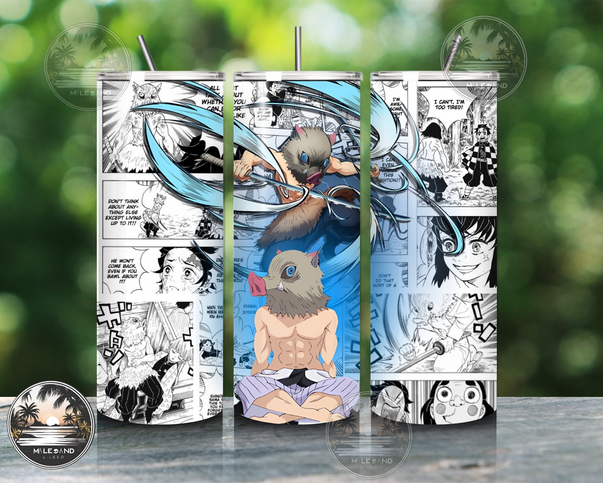 DEMON SLAYER 20oz Tumbler Wrap BUNDLE - Etsy