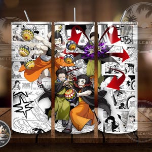 Demon Slayer Manga Themed Demons! 20oz Tumbler Wraps and PNG Files - Etsy