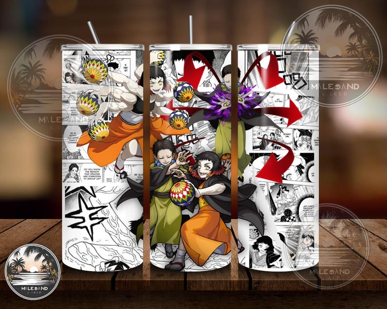 Demon Slayer Manga Themed Demons! 20oz Tumbler Wraps and PNG Files - Etsy