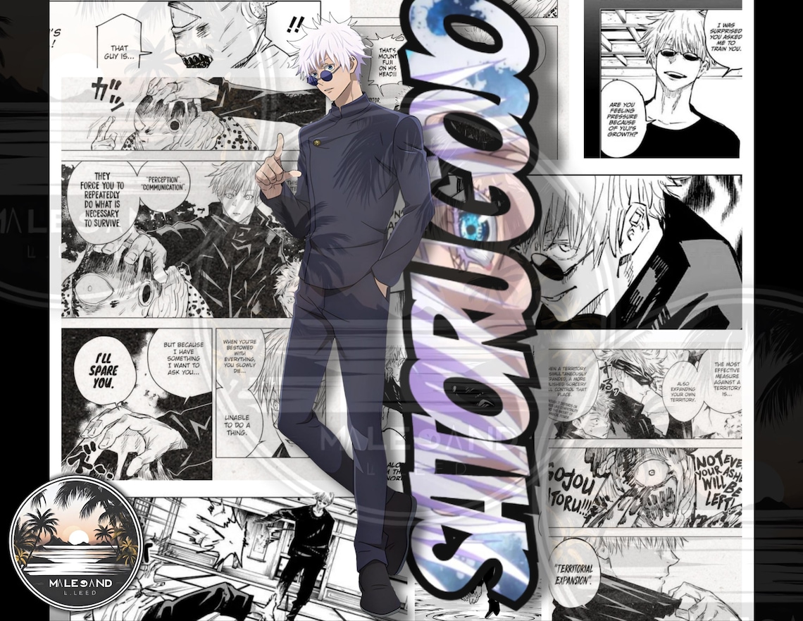 Jujutsu Kaisen Inspired Gojo 20oz Tumbler Wrap PNG - Etsy