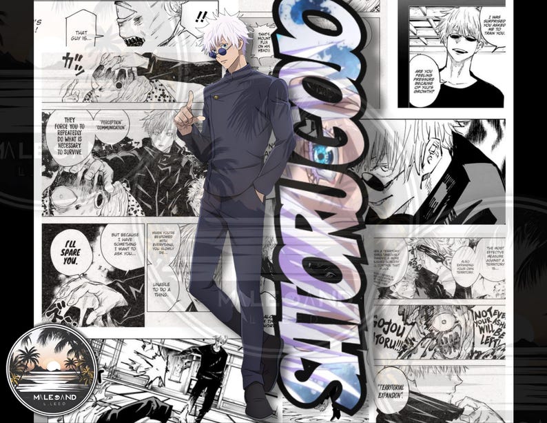 Jujutsu Kaisen Inspired Gojo 20oz Tumbler Wrap PNG - Etsy