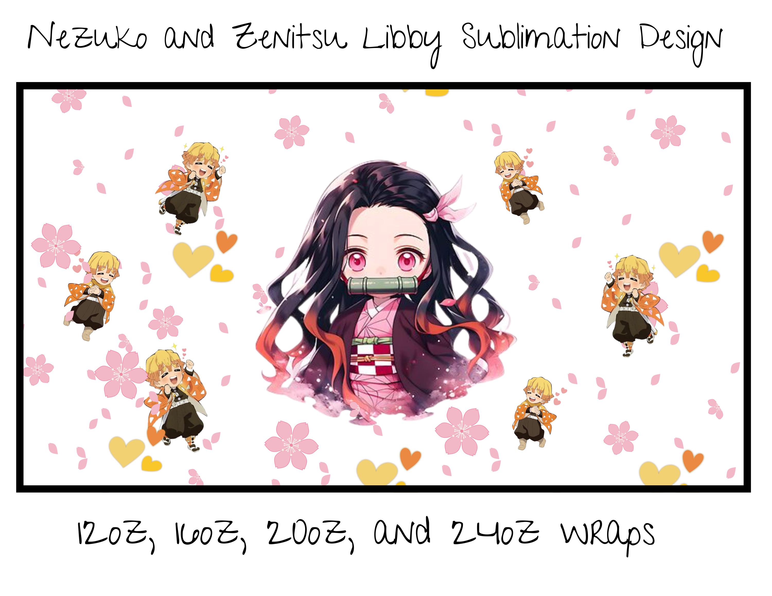 Nezuko and Zenitsu Libbey Cup Wrap - Etsy