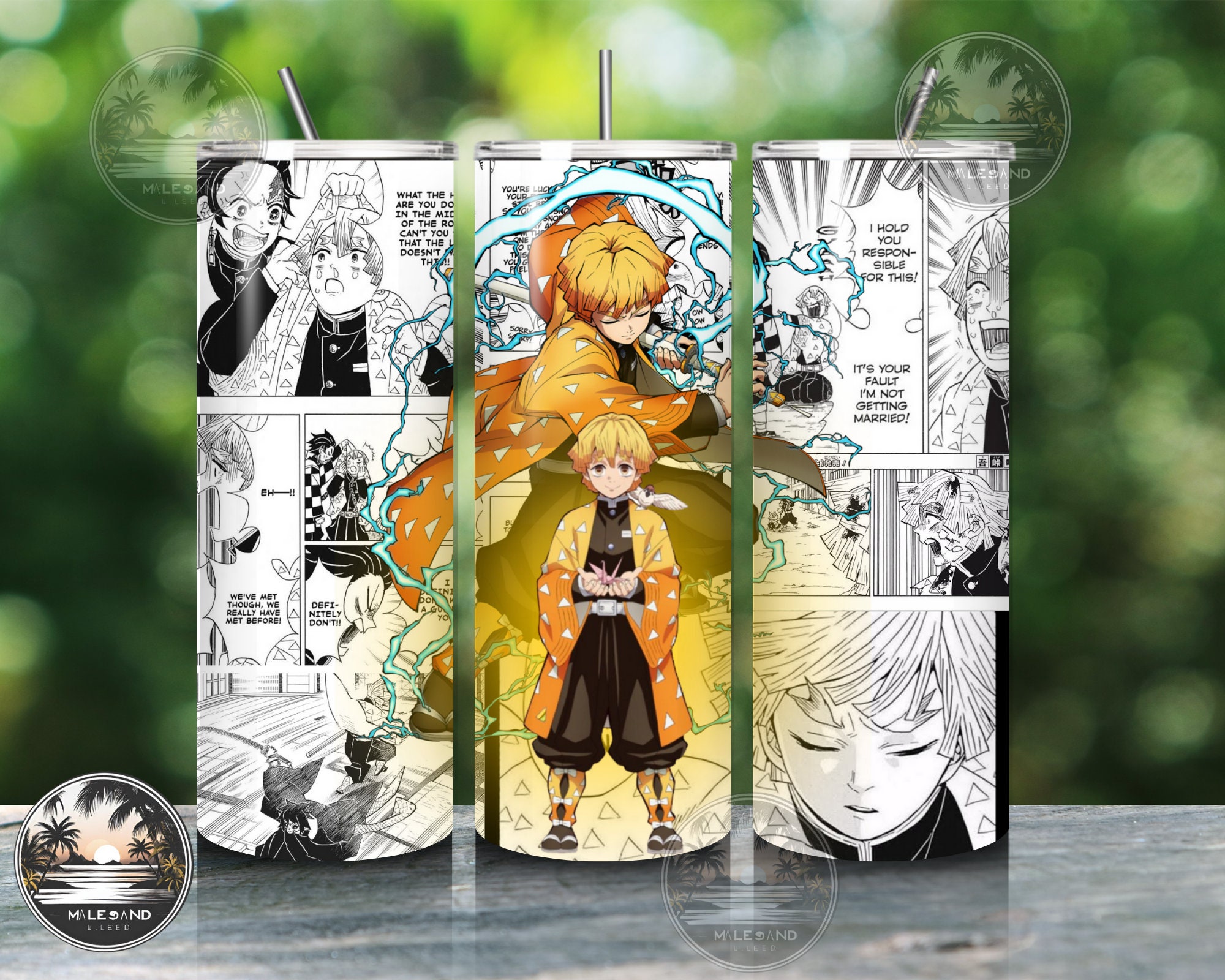 DEMON SLAYER 20oz Tumbler Wrap BUNDLE - Etsy