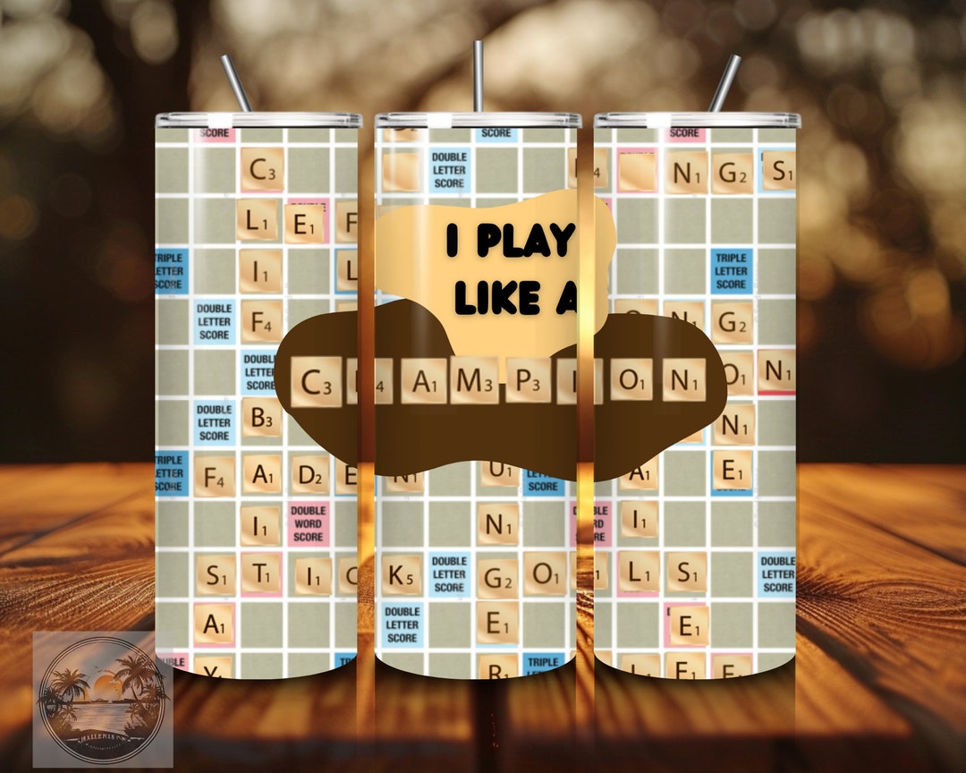 Scrabble 20oz Clean and Rated R Tumbler Wrap PNG - Etsy