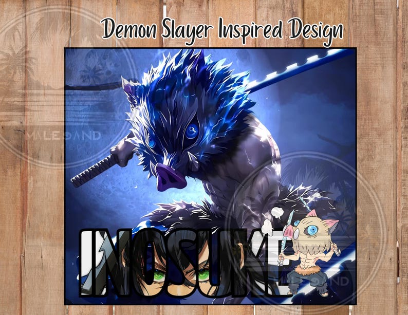 Inosuke Inspired Demon Slayer 20oztumbler Sublimation Wrap and PNG! - Etsy
