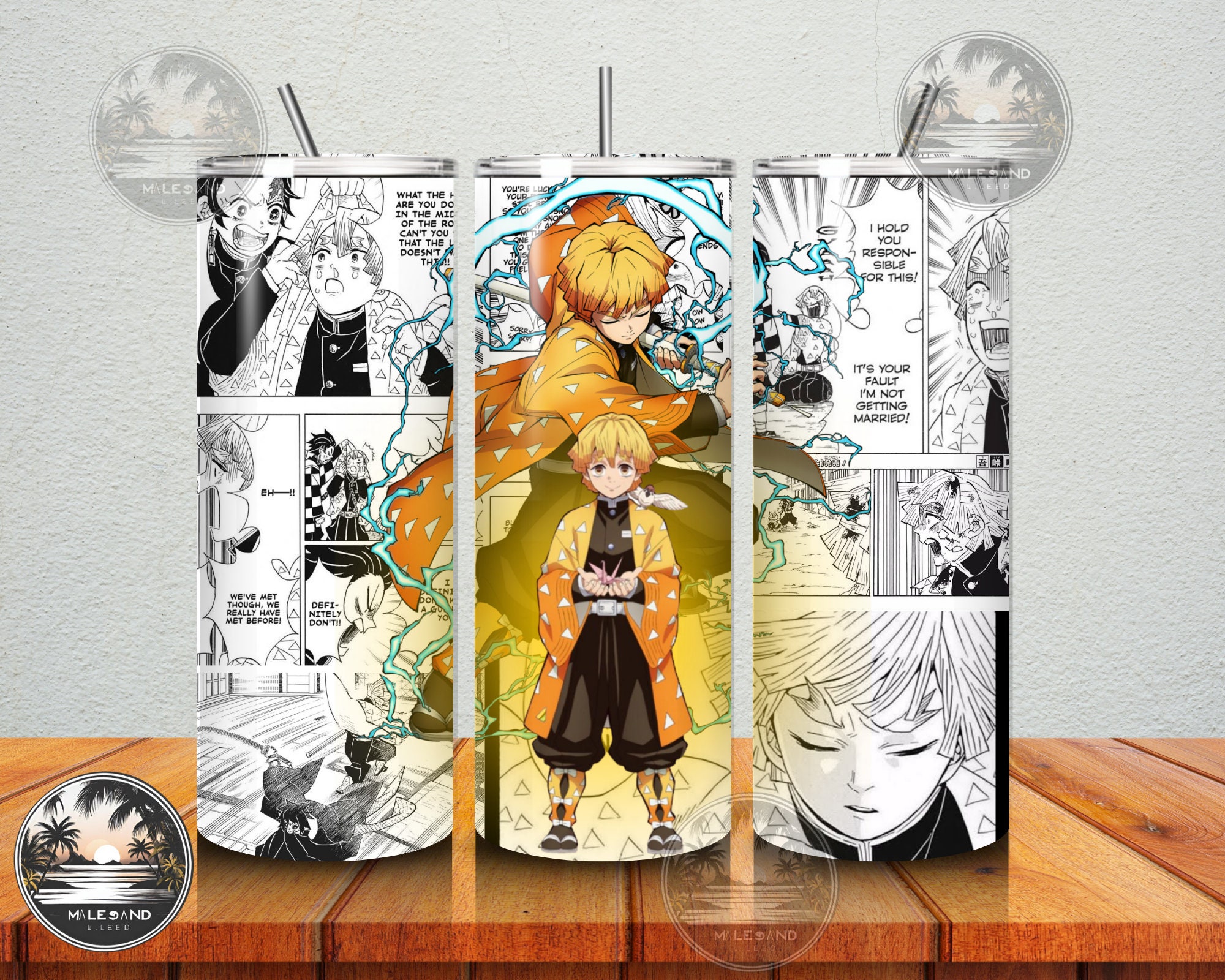 Demon Slayer Tumbler Wrap Bundle - Etsy