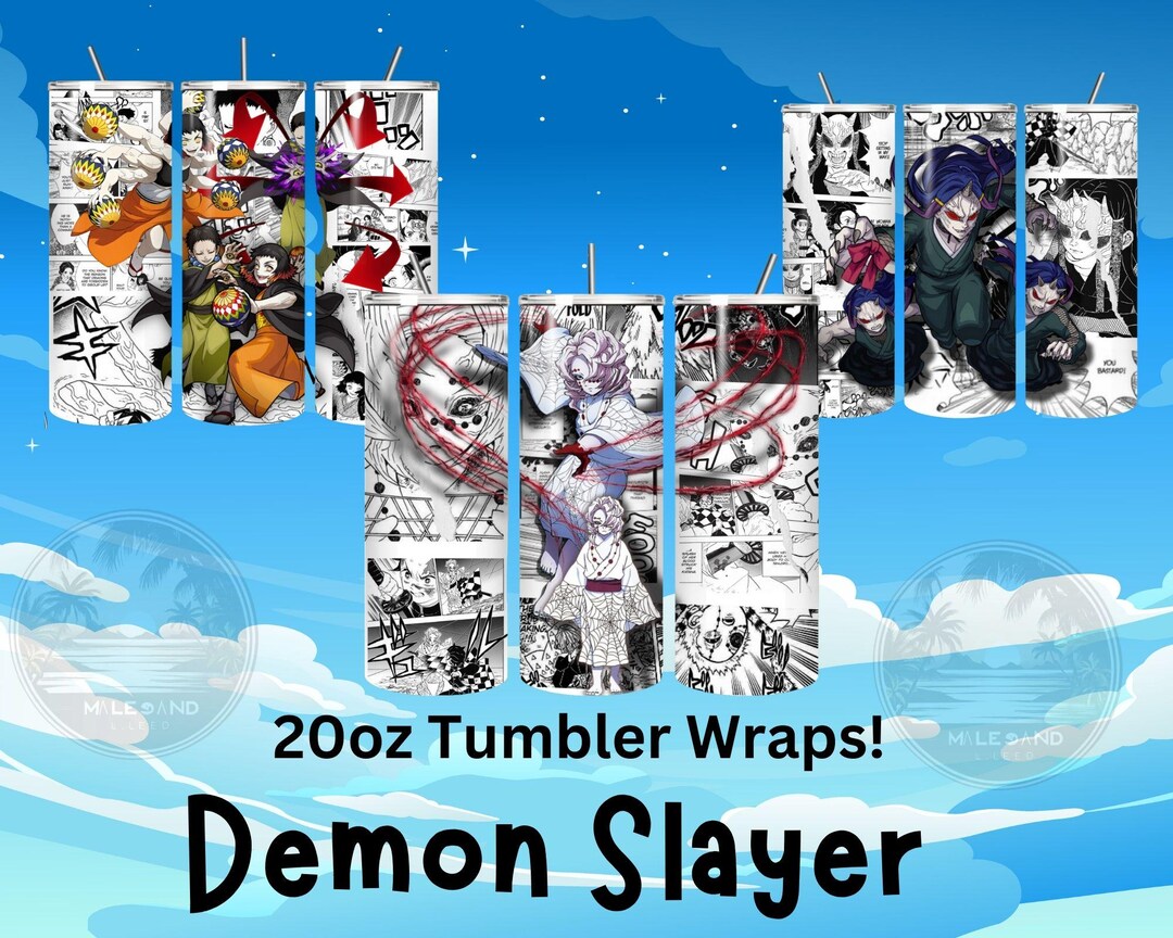 Demon Slayer Manga Themed Demons! 20oz Tumbler Wraps and PNG Files - Etsy