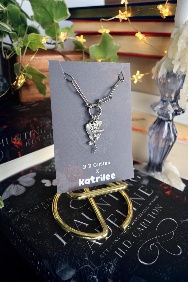 Haunting Adeline Stainless Steel Gold and Silver Charm Necklace, H D ...