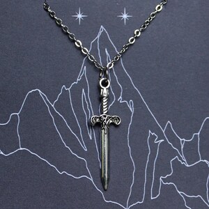 Officially Licenced ACOTAR Nesta Valkyrie Sword Necklace, Surgical ...
