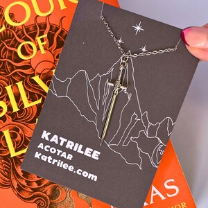 Officially Licenced ACOTAR Nesta Valkyrie Sword Necklace, Surgical ...