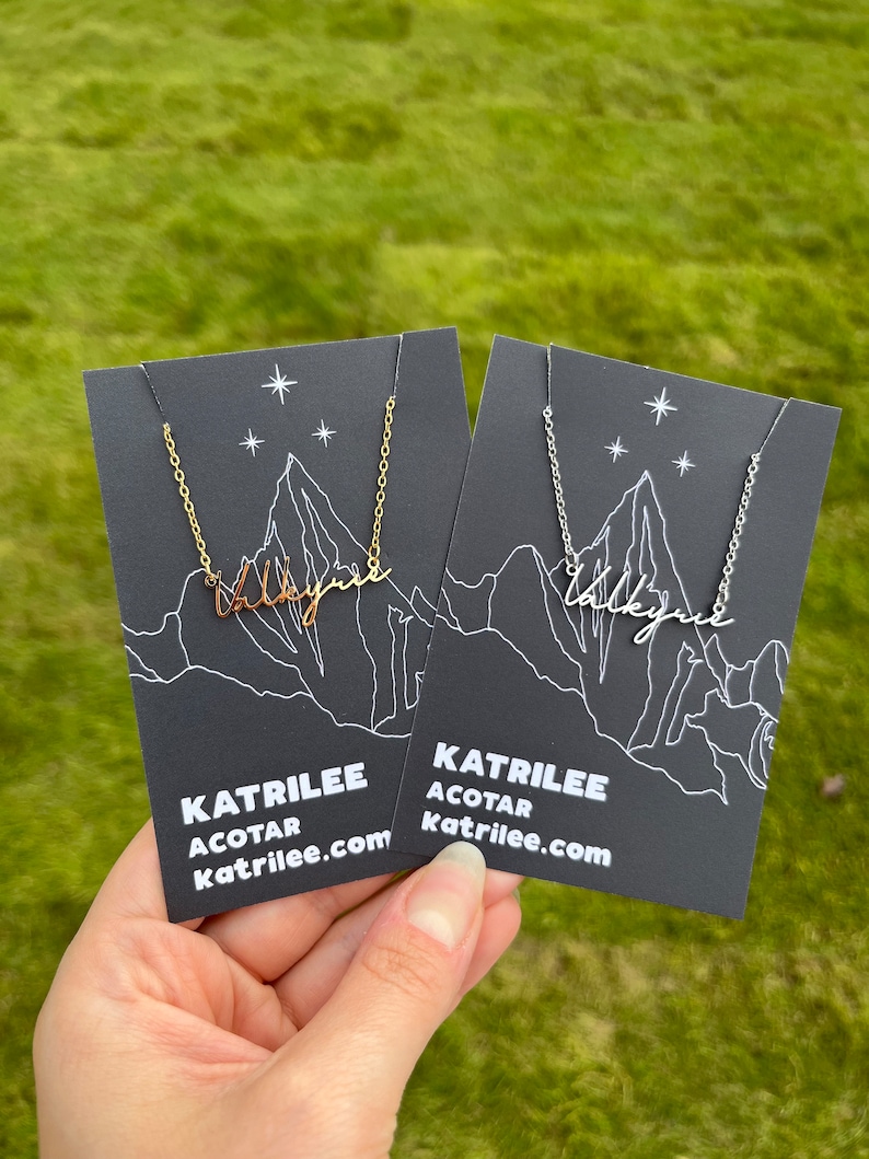 Officially Licenced Valkyrie Stainless Steel Necklace, ACOTAR Merch ...