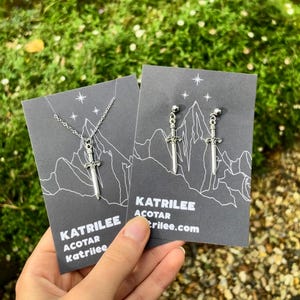 Officially Licenced ACOTAR Nesta Valkyrie Sword Necklace, Surgical ...