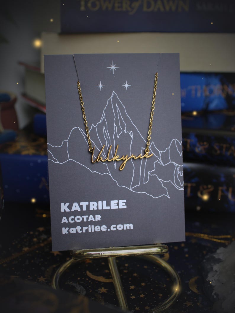 Officially Licenced Valkyrie Stainless Steel Necklace, ACOTAR Merch ...
