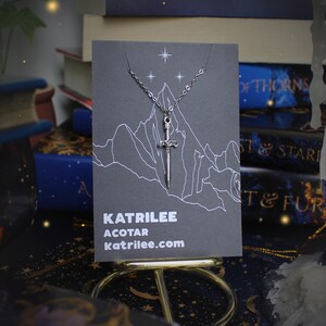 Officially Licenced ACOTAR Nesta Valkyrie Sword Necklace, Surgical ...