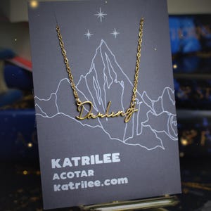 Officially Licenced ACOTAR Feyre Darling Stainless Steel Necklace ...