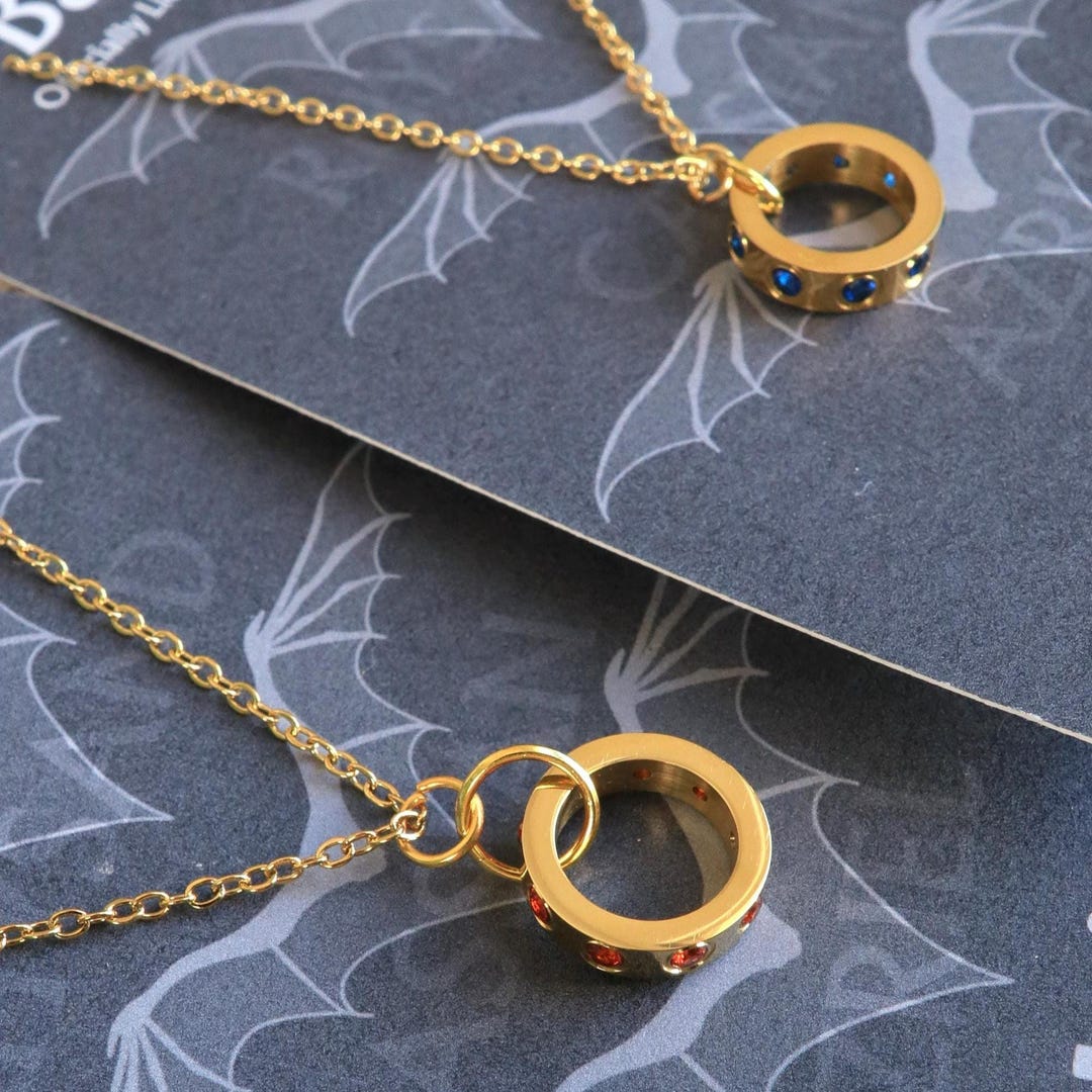 ACOTAR Officially Licenced Bat Boys Siphon Ring Necklace, Stainless ...