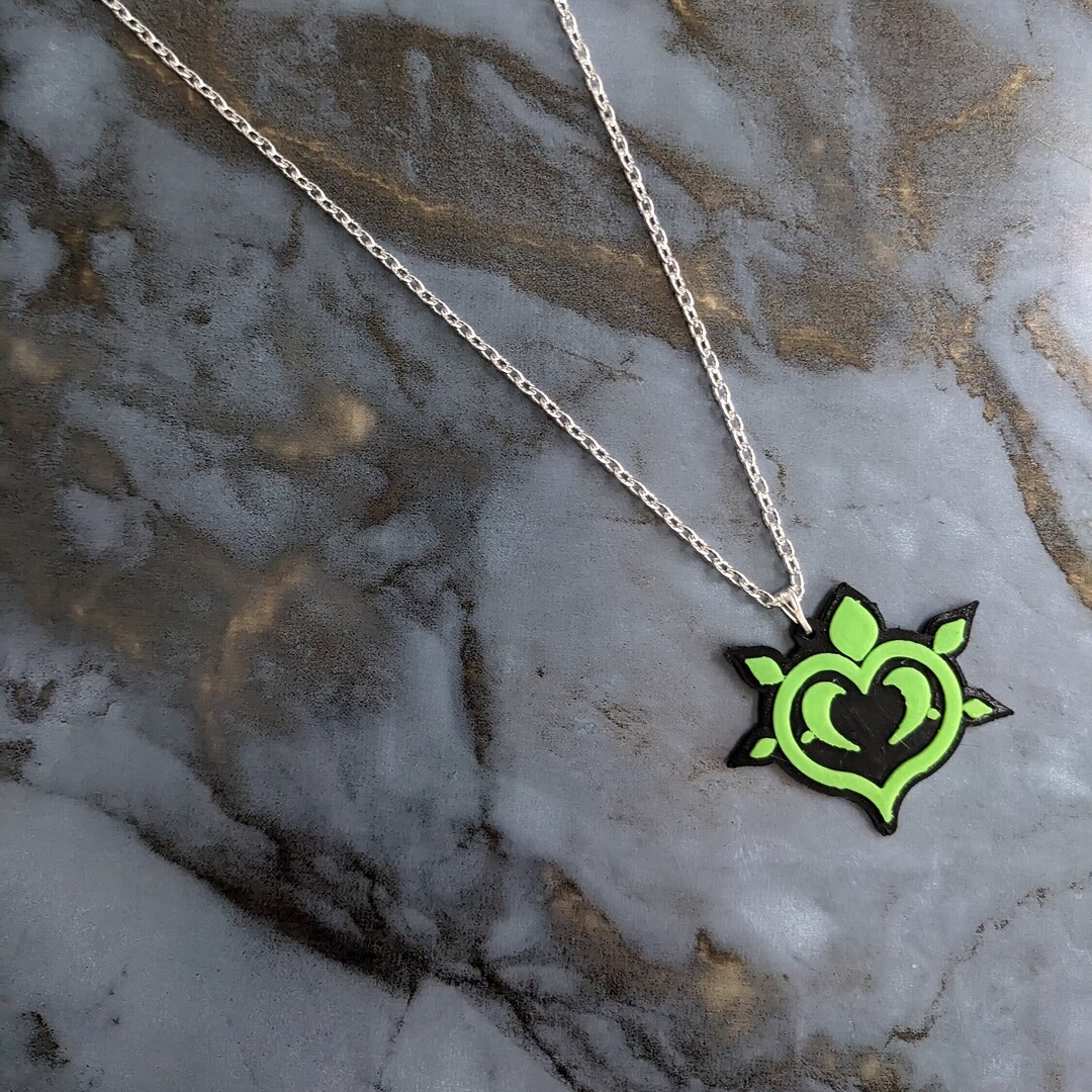 Genshin Impact Symbol Dendro Necklace - Etsy