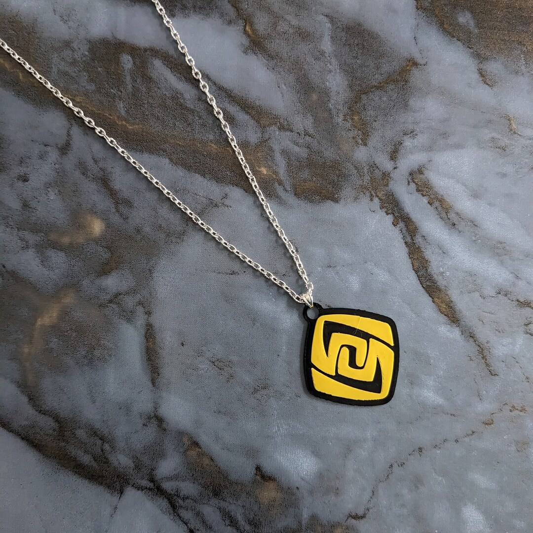 Genshin Impact Symbol Geo Necklace - Etsy