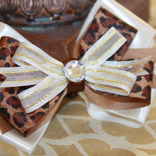 Cream Bow - Etsy