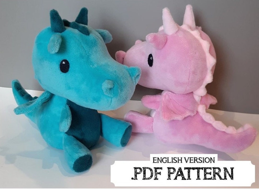Sewing Instructions and Pattern for Dragon "mion" (english Version) - Etsy