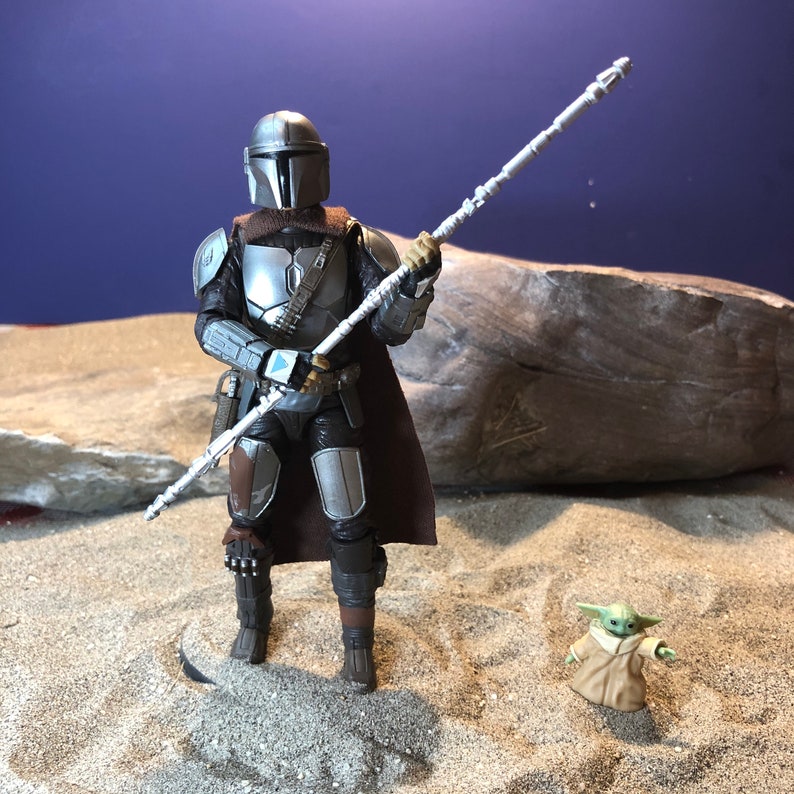 Custom the Mandalorian Din Djarin Beskar Spear the Black Series 6 - Etsy