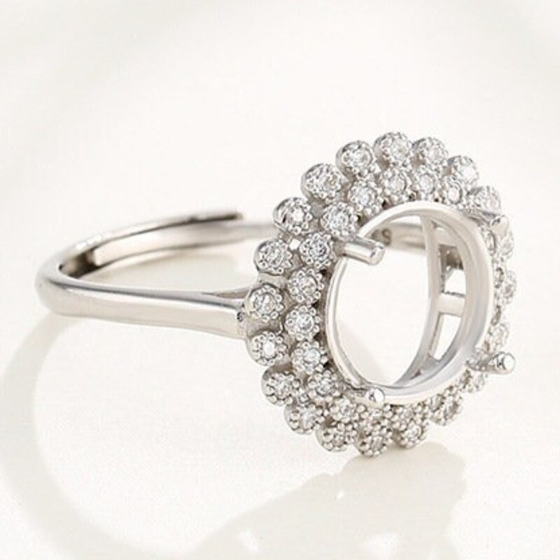 Silver Ring Settings - Etsy