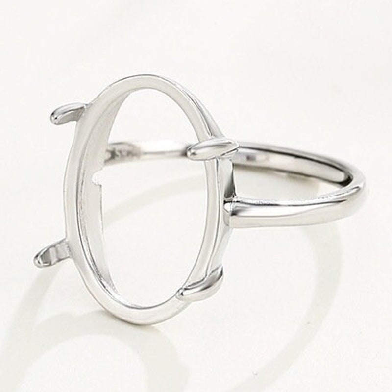 Silver Ring Settings - Etsy