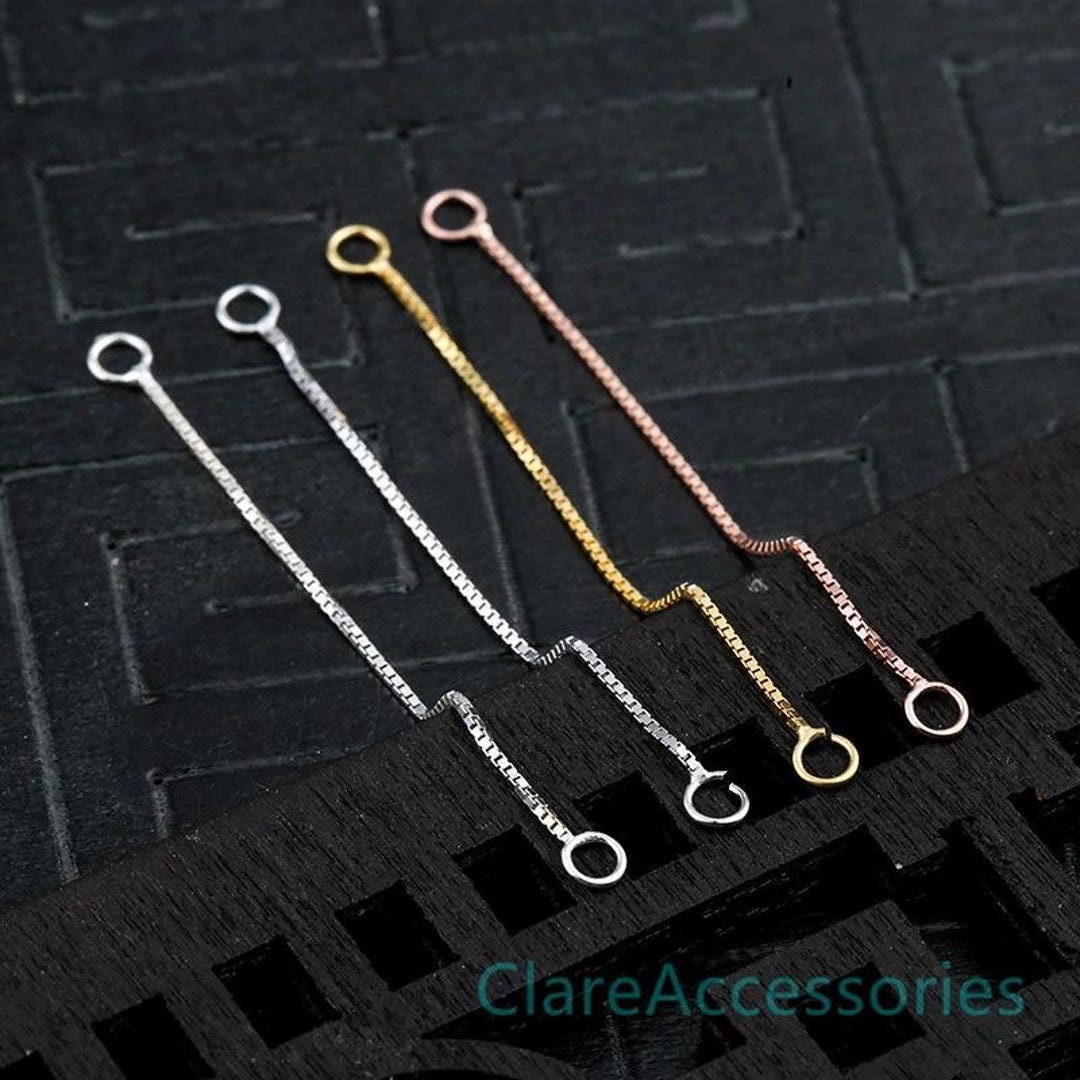 Sterling Silver Extender Chain, Extension Chains, Silver Extended Chain ...